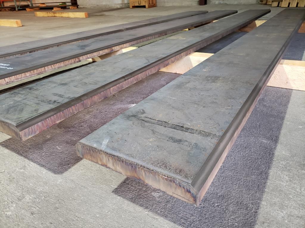 Beveling Long, Oversized Steel Plate on the FasRapid – Precision Bevel
